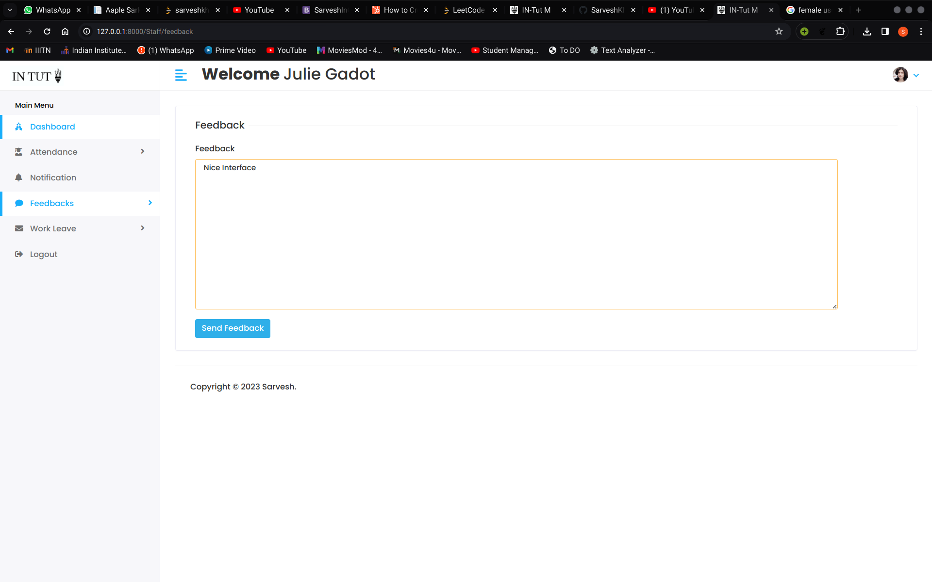 SarveshInCodes-Index
